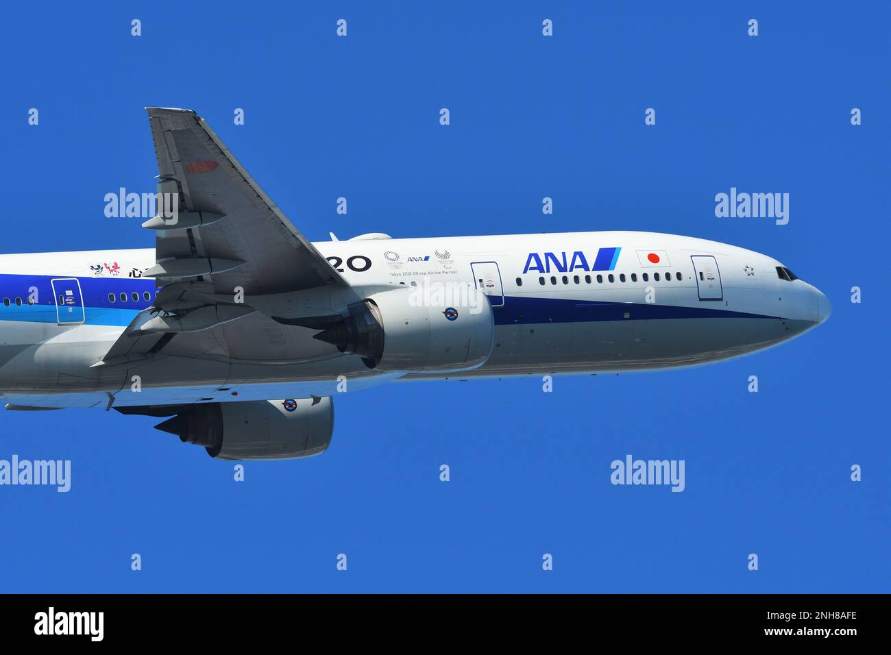 Tokyo, Japan - December 26, 2020: All Nippon Airways (ANA) Boeing B777 ... Tokyo, Japan - December 26, 2020: All Nippon Airways (ANA) Boeing B777 ...