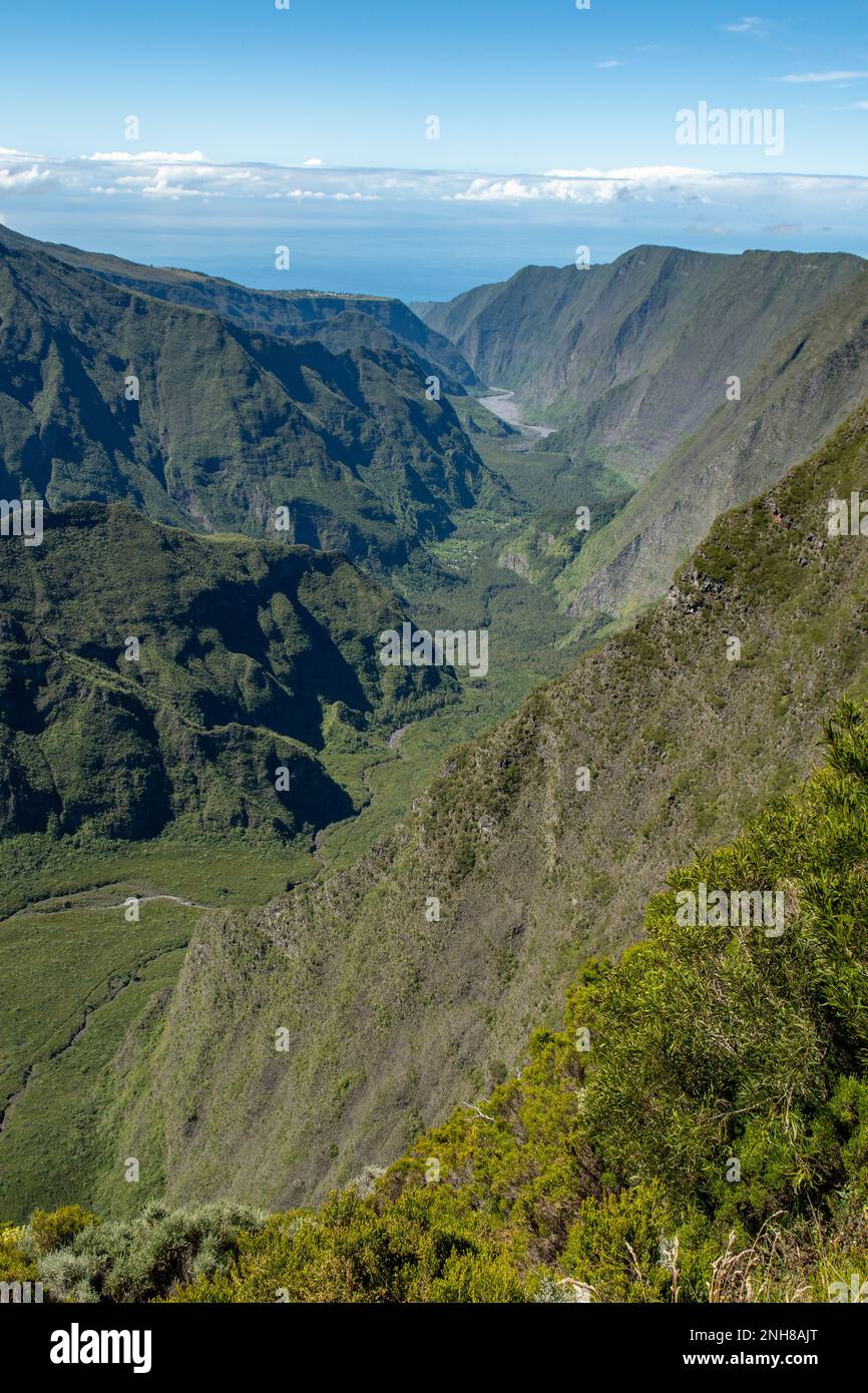 Vallee de la Riviere des Remparts, Reunion Stock Photo - Alamy