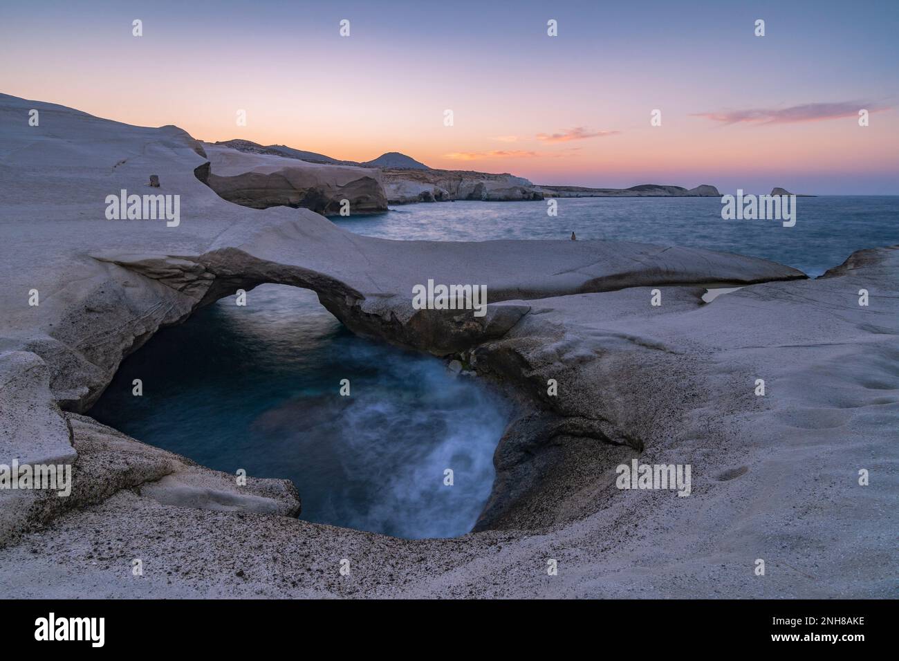 Milos cliff sunset hi-res stock photography and images - Alamy