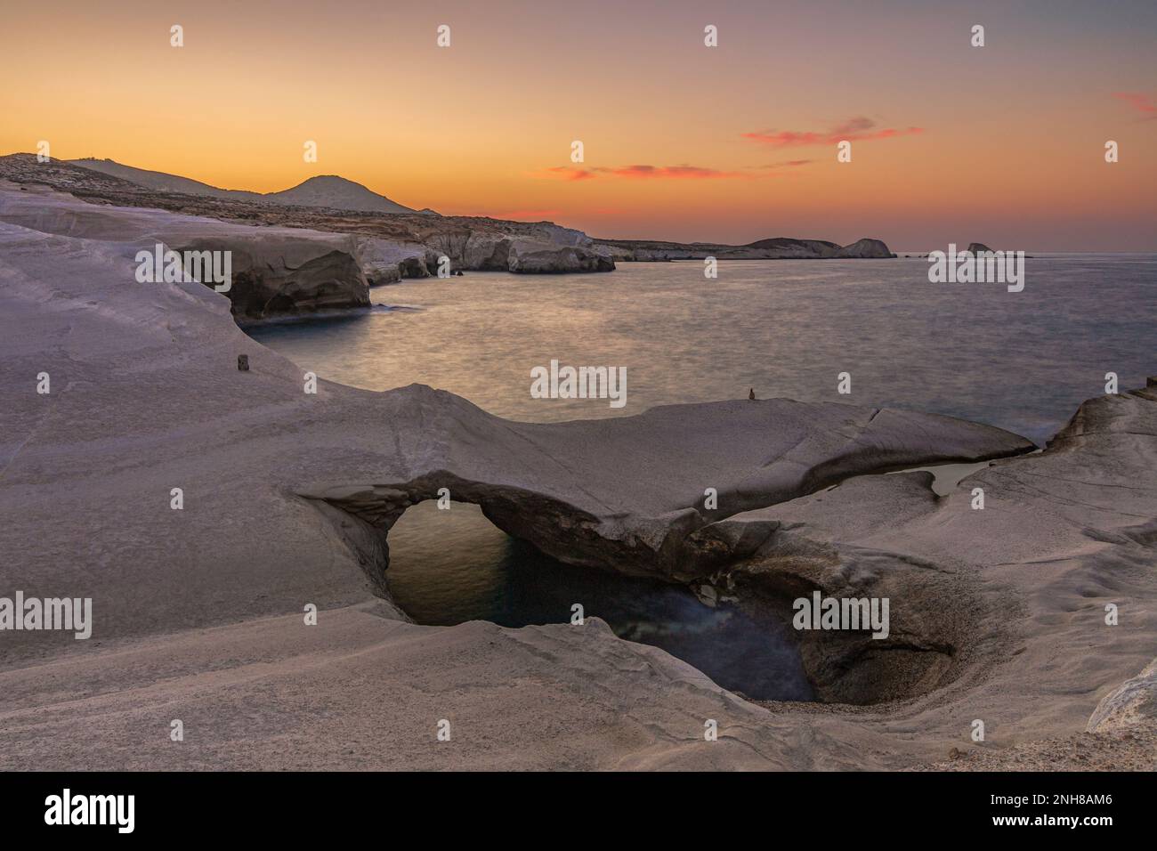 Sunset sarakiniko beach hi-res stock photography and images - Alamy