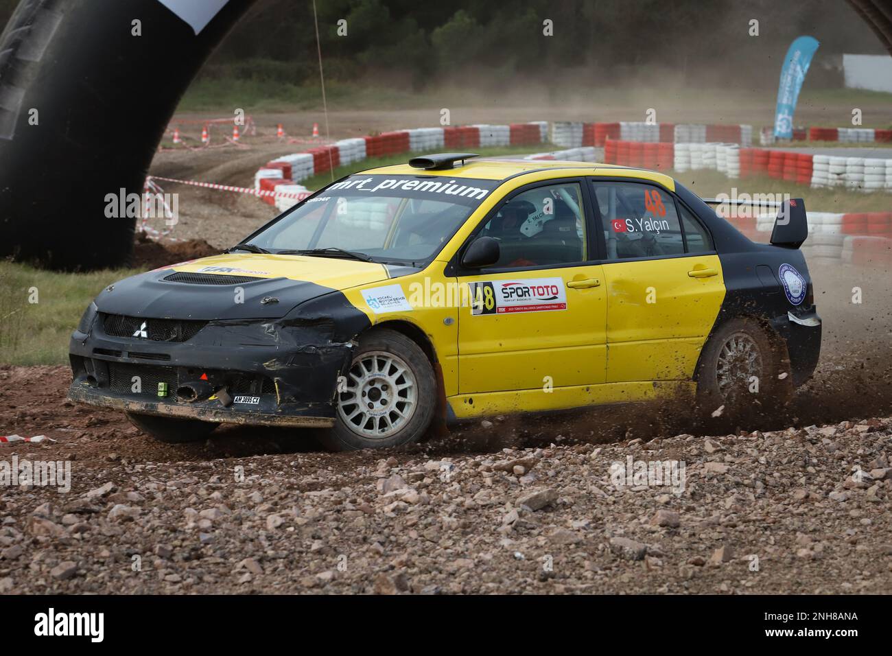 KOCAELI, TURKEY - DECEMBER 26, 2021: Serdar Kaan Yalcin drives ...