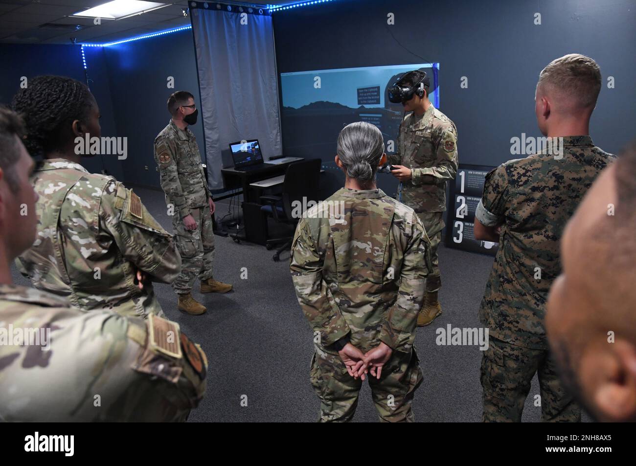 U.S. Air Force Airman Gabriel Hoffman, 335th Training Squadron student ...