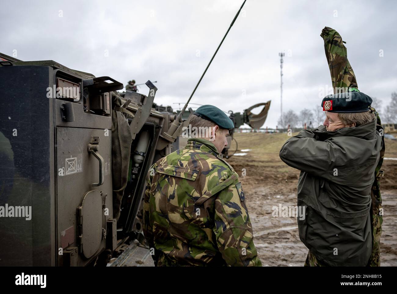 Pabrade, Lithuania. 21st Feb, 2023. PABRADE - King Willem-Alexander ...
