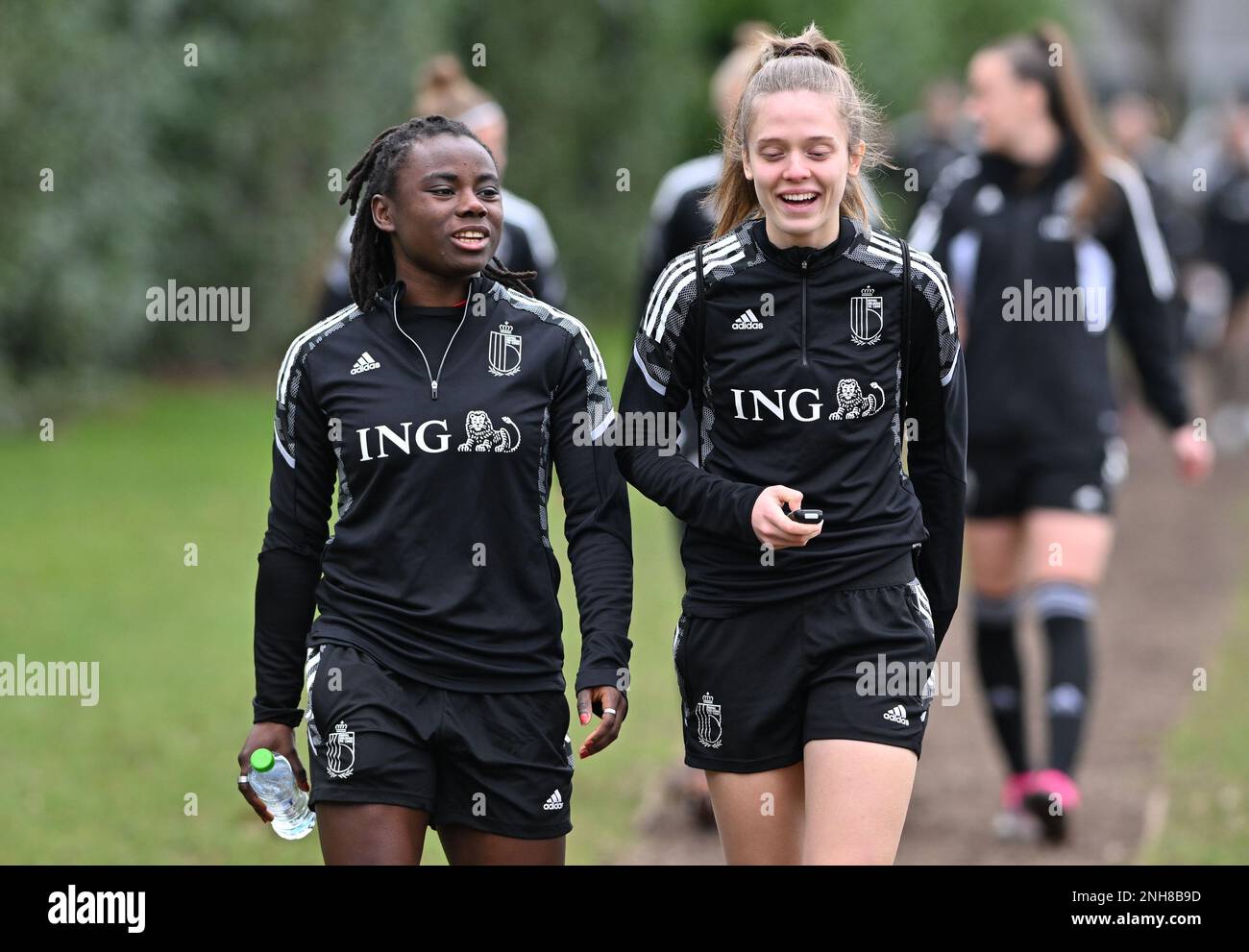 Marlow, UK. 21st Feb, 2023. Welma Fon of Belgium and Valesca Ampoorter ...