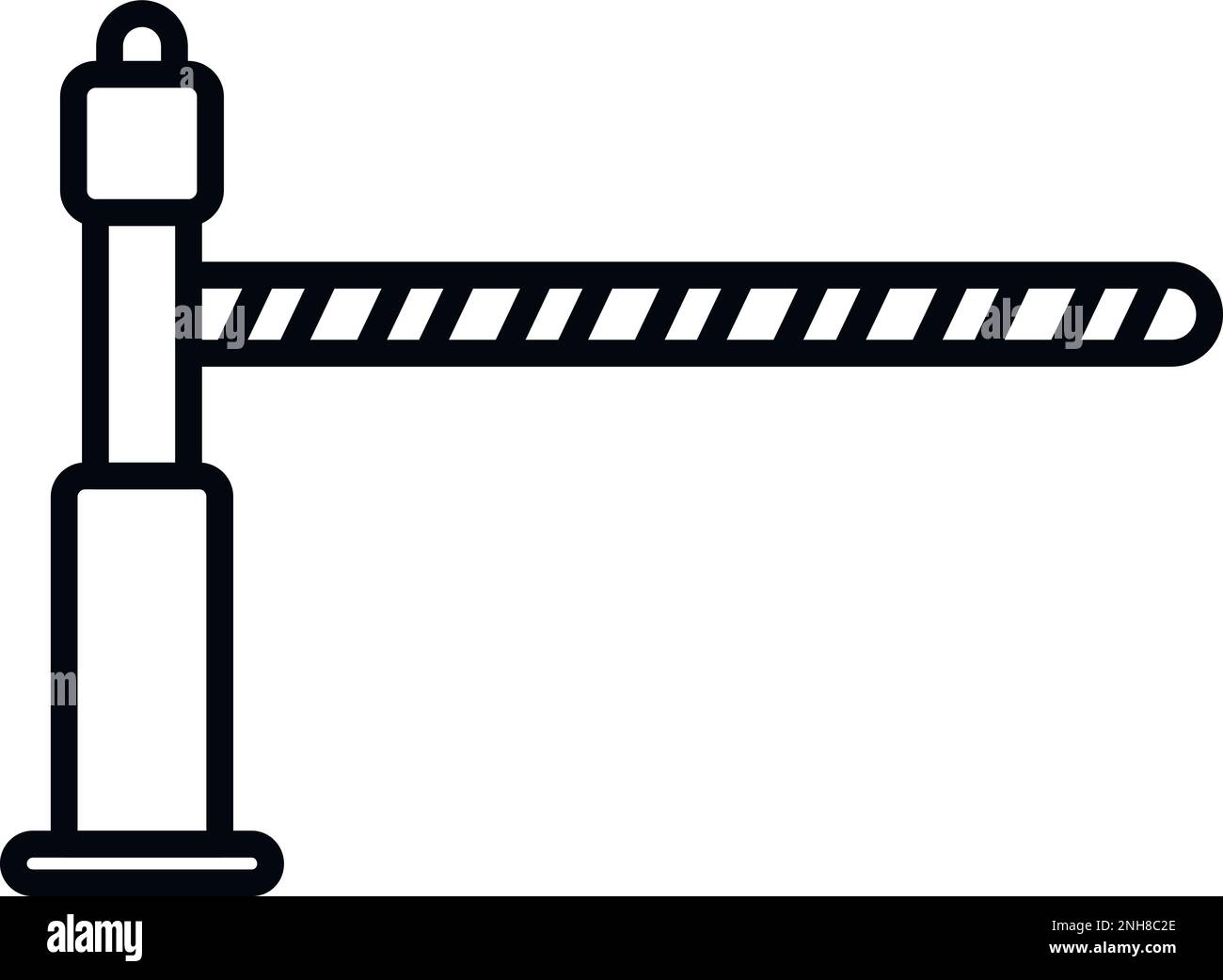 Parking Barrier Icon Outline Vector Park Space Transport Guard Stock Vector Image And Art Alamy