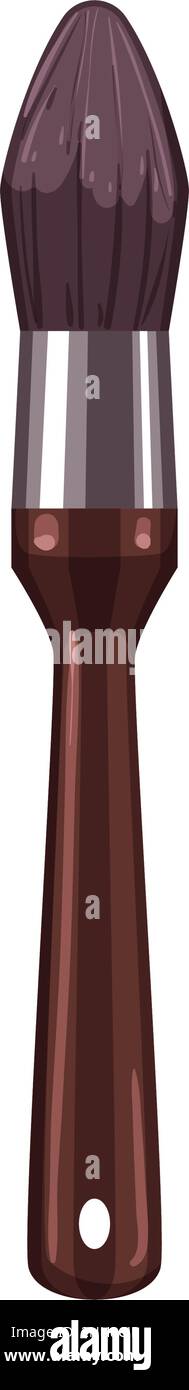 creativity artist paint brush cartoon vector illustration Stock Vector ...