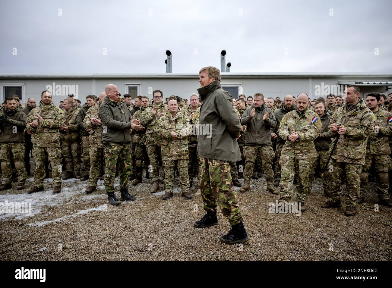Pabrade, Lithuania. 21st Feb, 2023. PABRADE - King Willem-Alexander ...