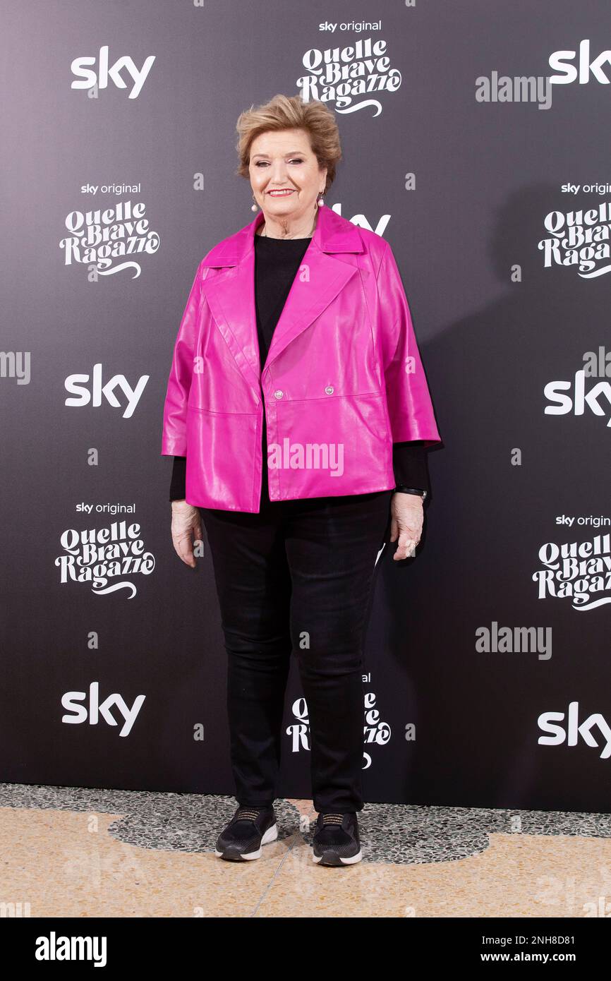 MILAN, ITALY - FEBRUARY 15: Mara Maionchi attends the "Quelle Brave ...