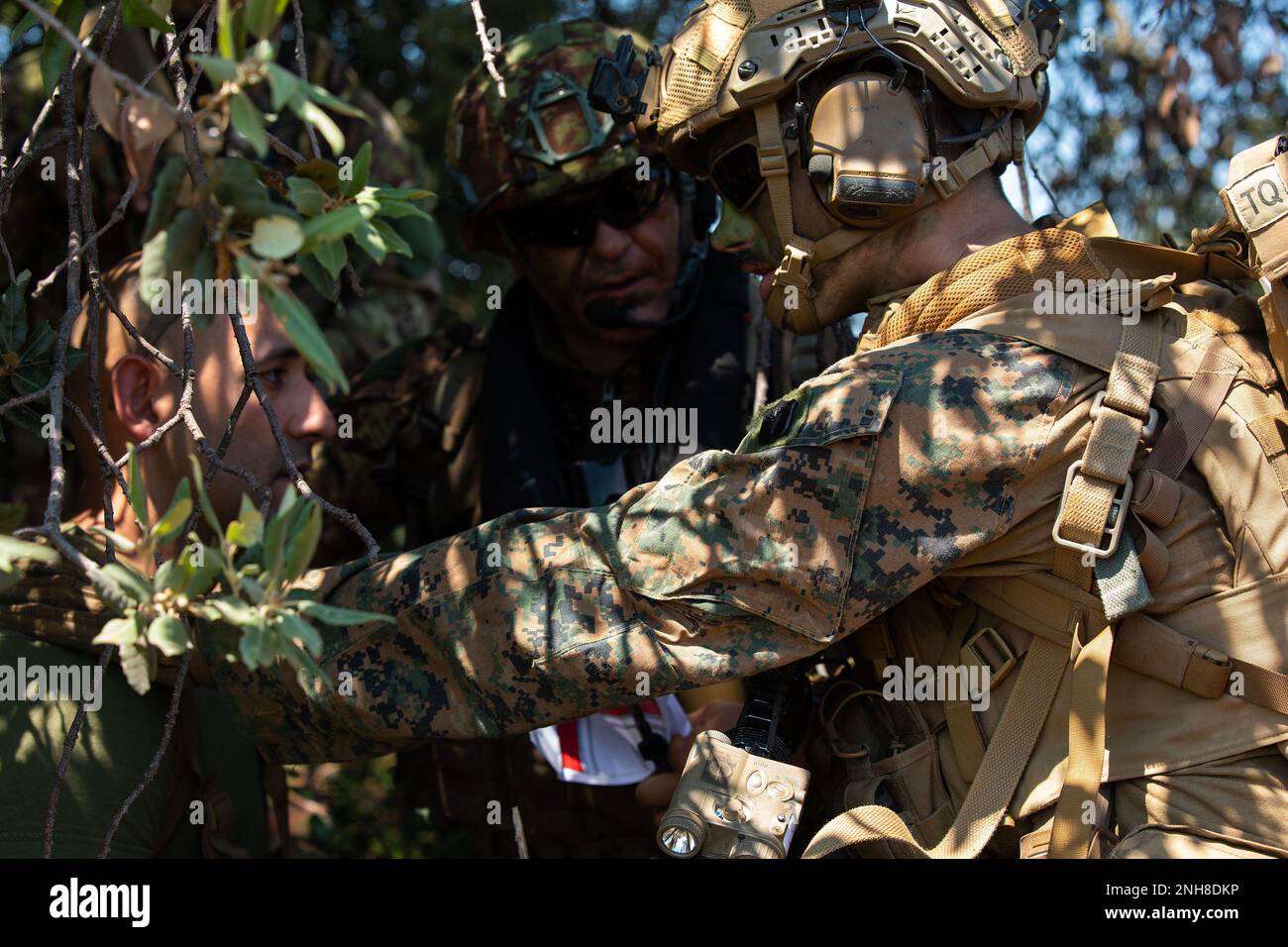 U.S. Navy Hospital Corpsman 3rd Class Nathan Medlock, assigned to Echo ...