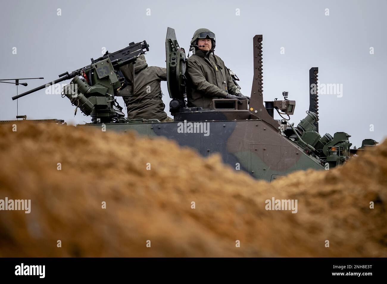 Pabrade, Lithuania. 21st Feb, 2023. PABRADE - King Willem-Alexander ...