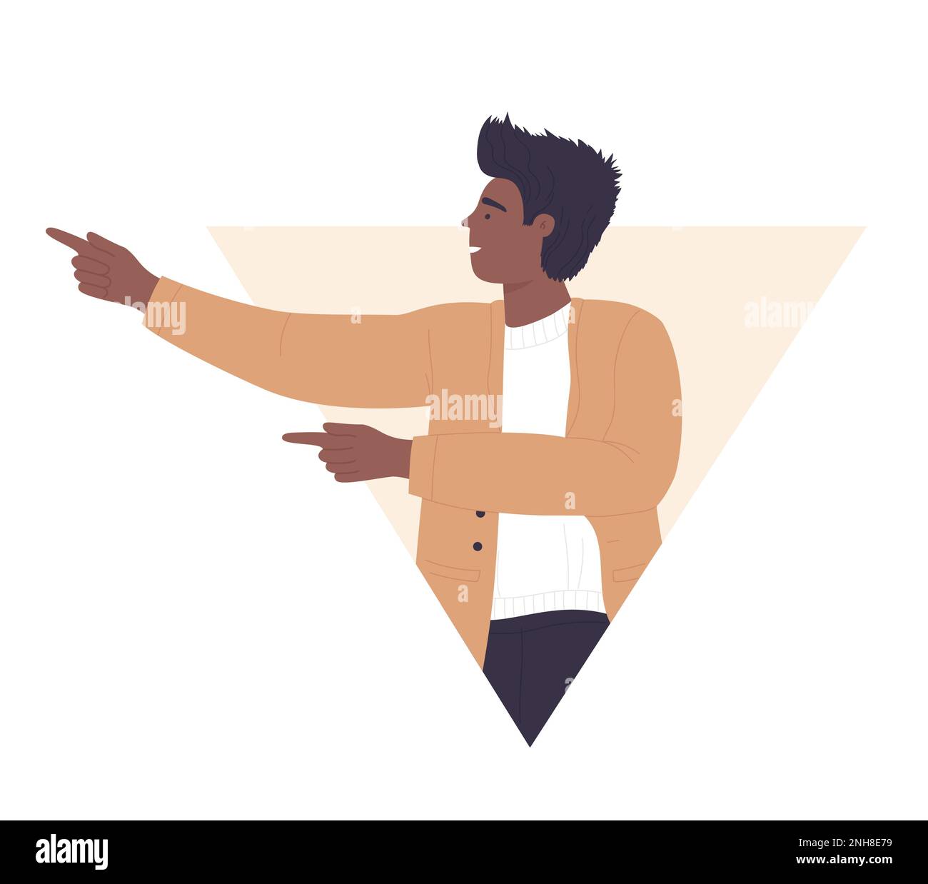 Cool boy in triangle shape. Geometrical shapes learning, geometry ...