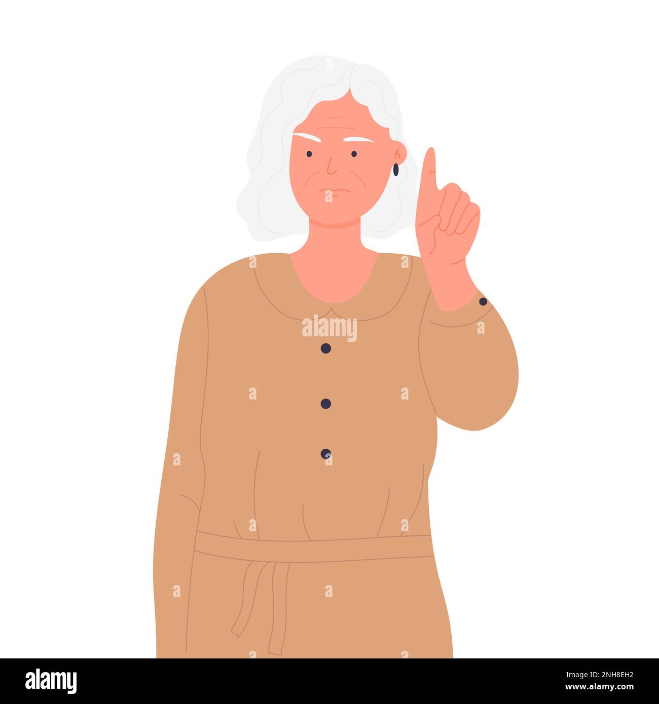 Furious girl shows stop gesture. Rejection pose, negative reaction ...