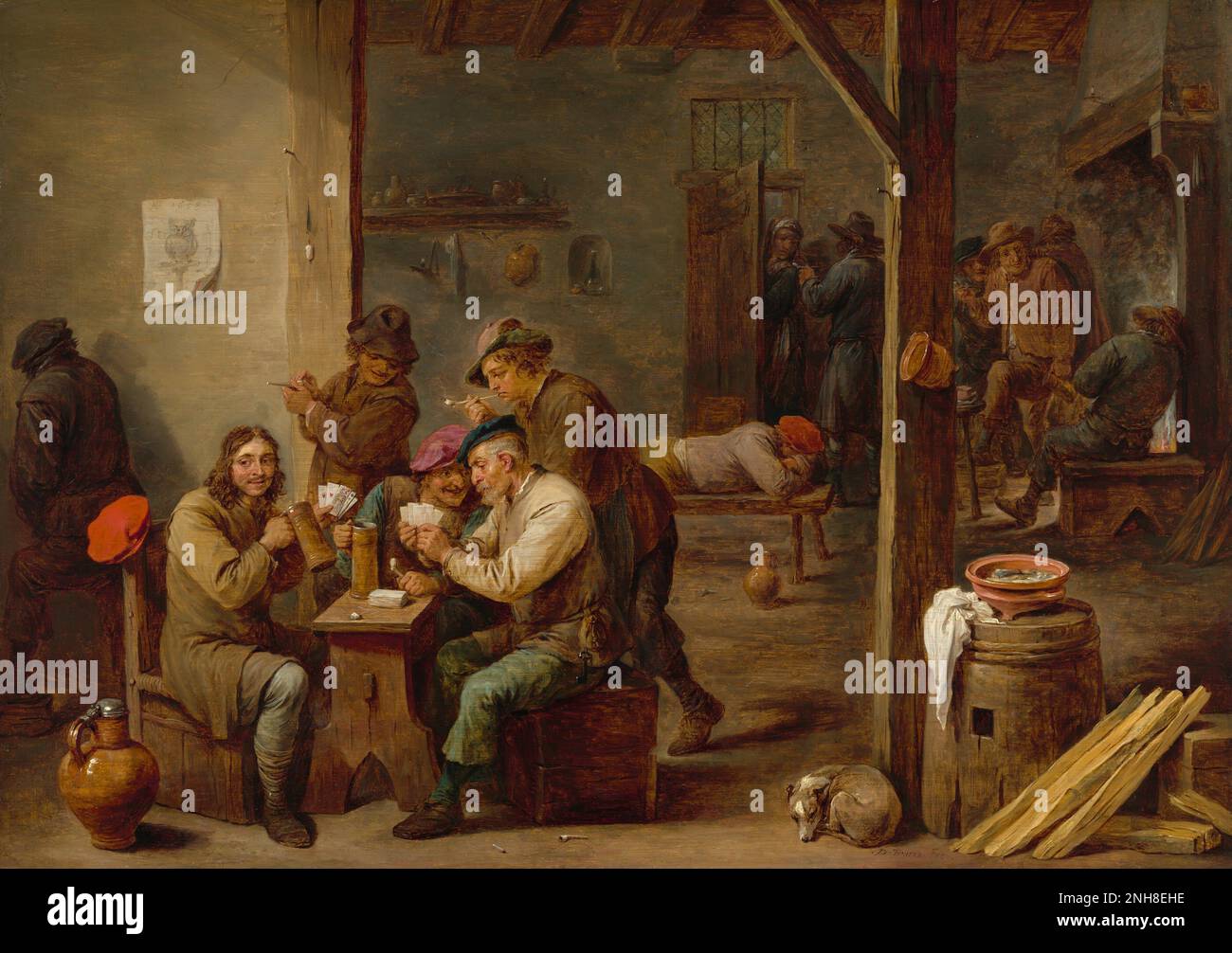 David Teniers the Younger Tavern Scene 1658 Stock Photo - Alamy