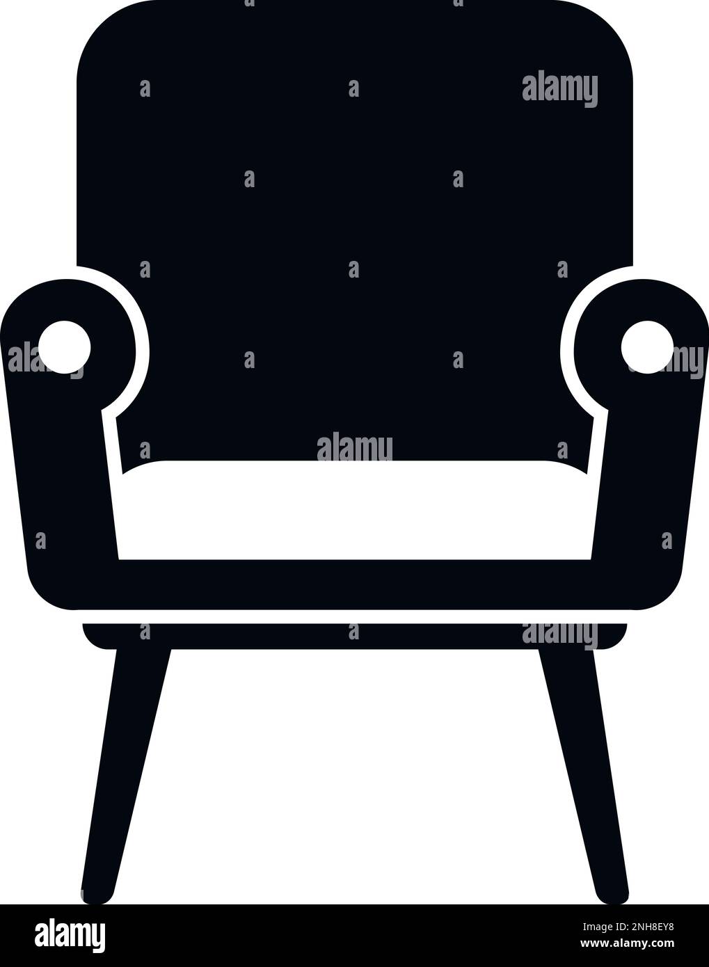 Relax armchair icon simple vector. Interior furniture. Luxury design ...
