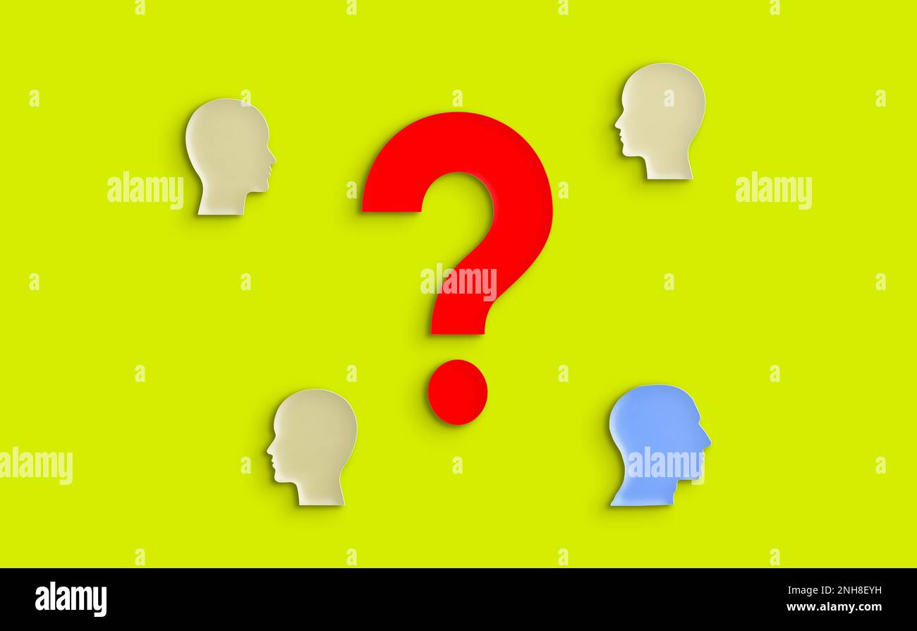 peoples and question Stock Photo - Alamy