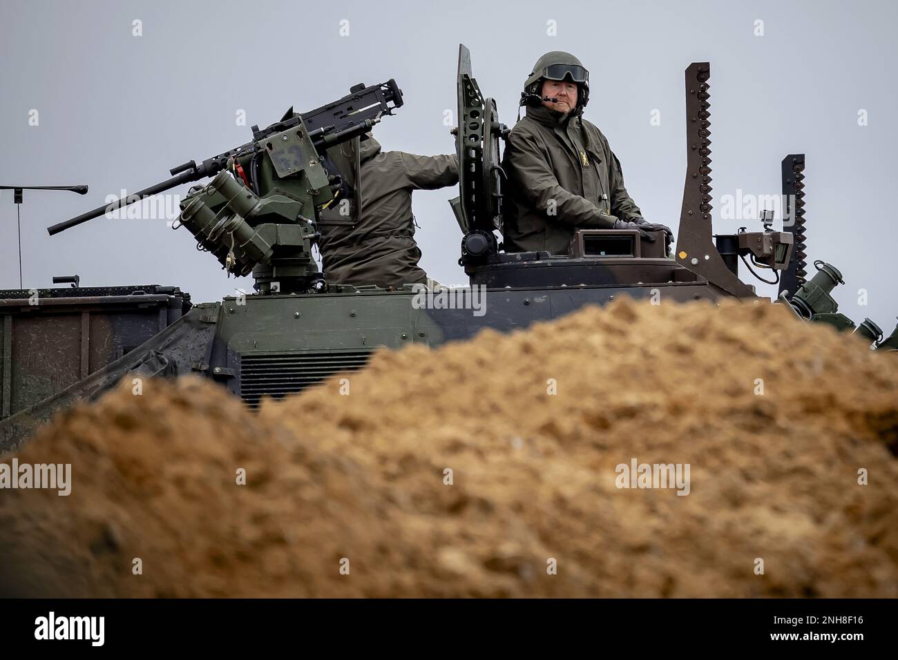 Pabrade, Lithuania. 21st Feb, 2023. PABRADE - King Willem-Alexander ...