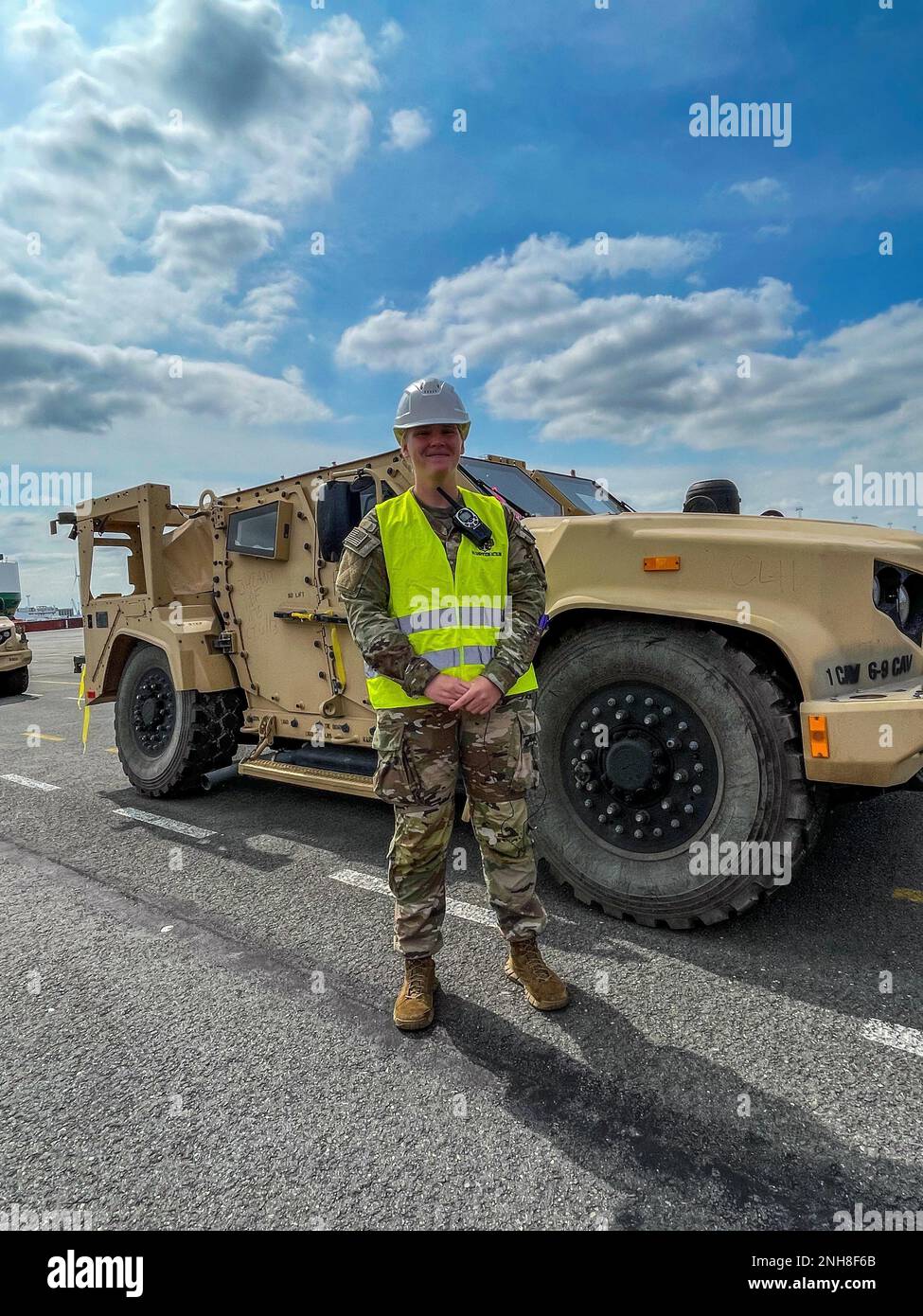 2nd Lt. Mackenzie Kearns, mobility officer, 260th Movement Control Team ...