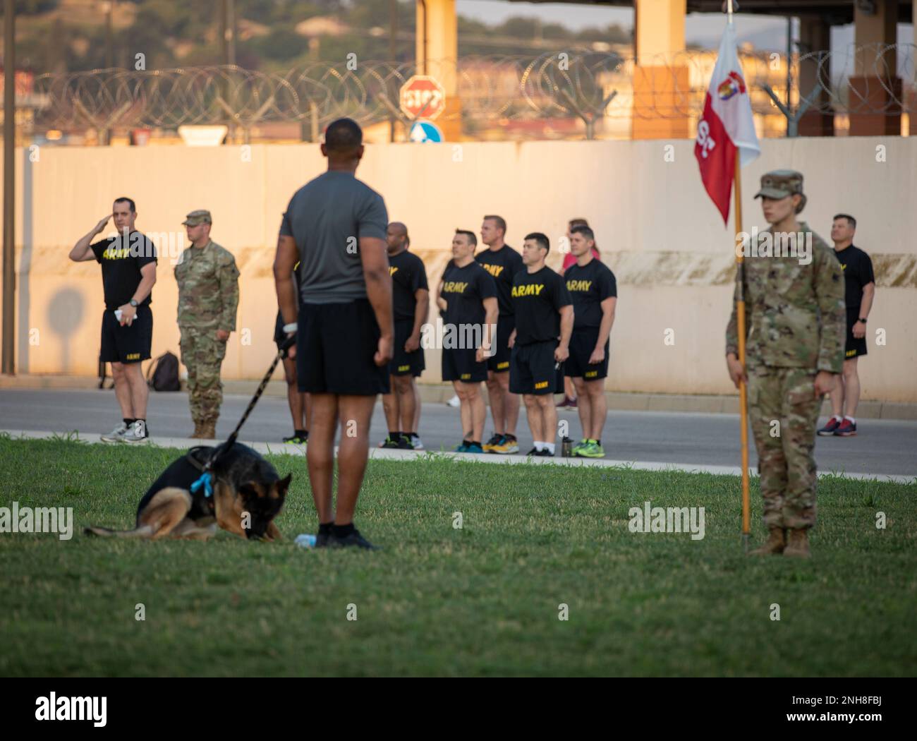 U.S. Army Southern European Task Force, Africa Soldiers enjoy morning ...