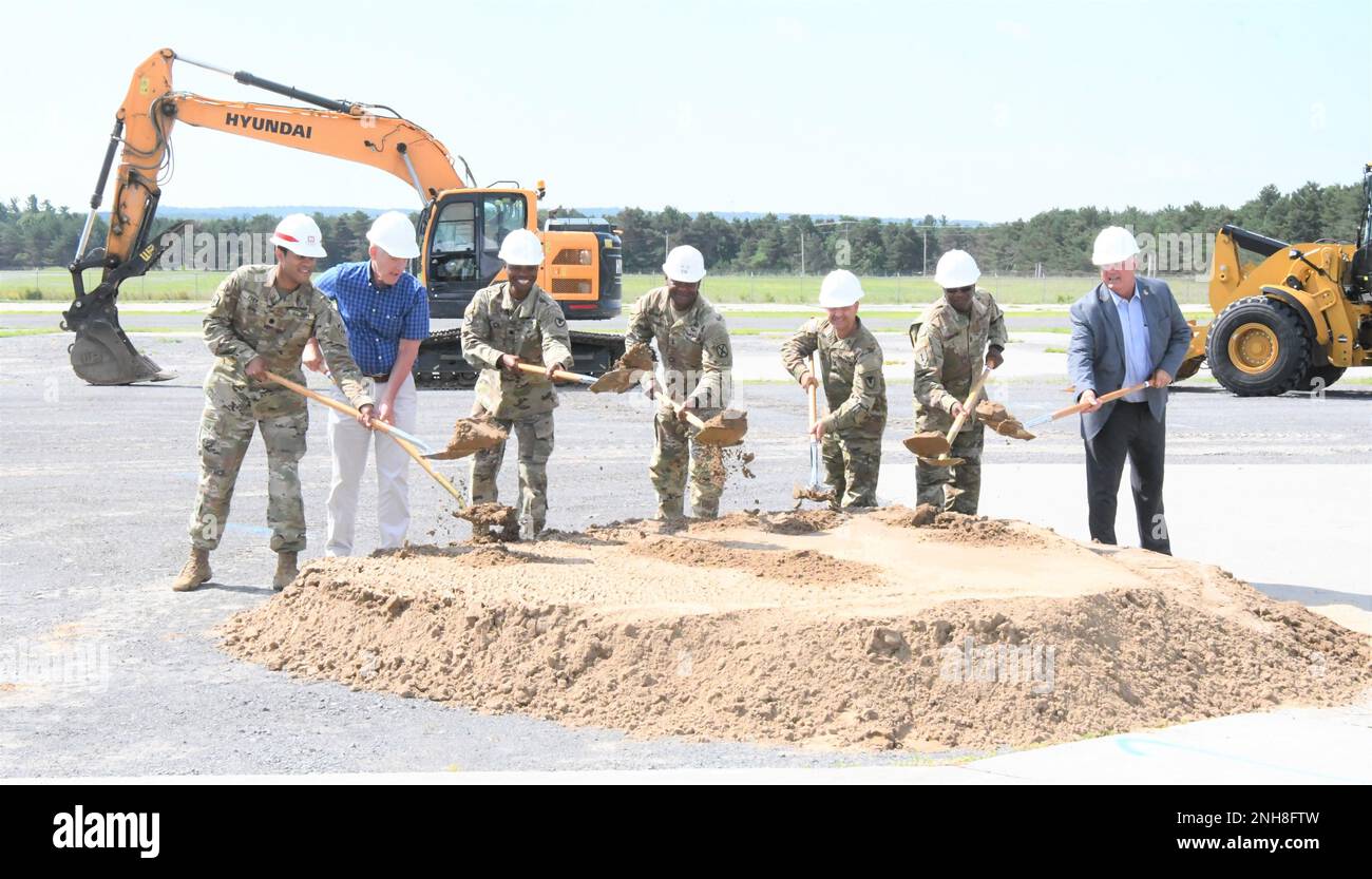 The official party for the railhead groundbreaking ceremony July 22 are ...