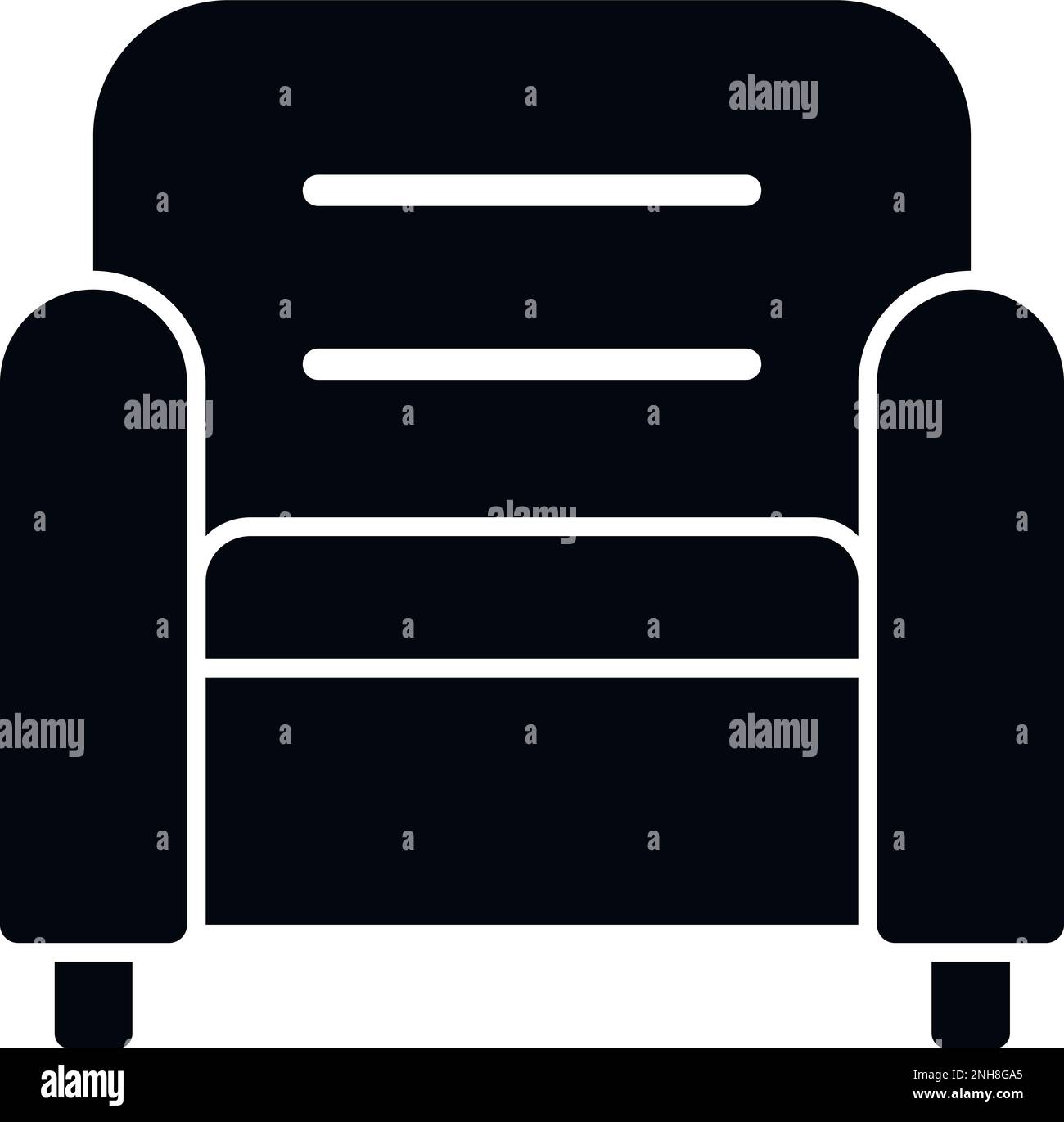 Home sofa icon simple vector. Interior relax. Seat style Stock Vector ...