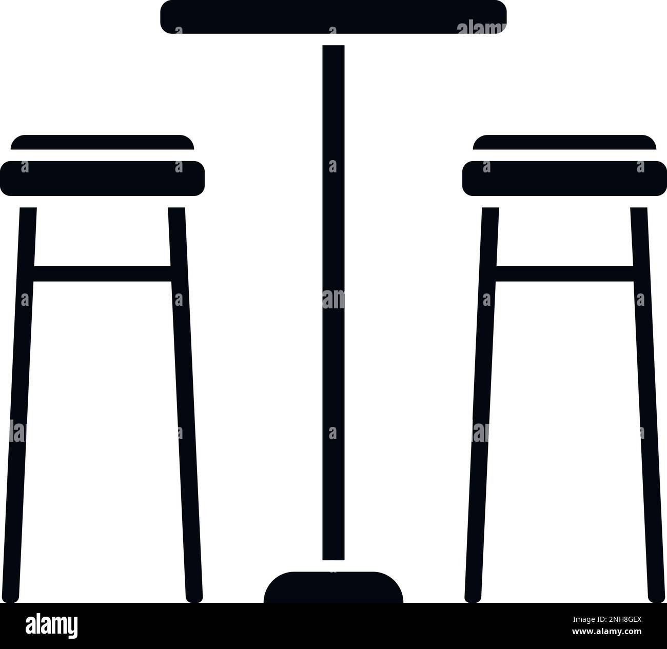 Lounge exterior furniture icon simple vector. Cafe bar. Vip chair Stock ...