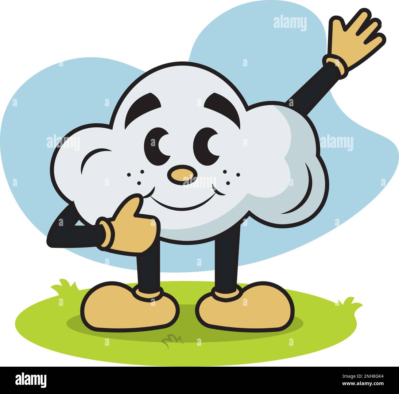 Isolated colored happy weather traditional cartoon character Vector ...