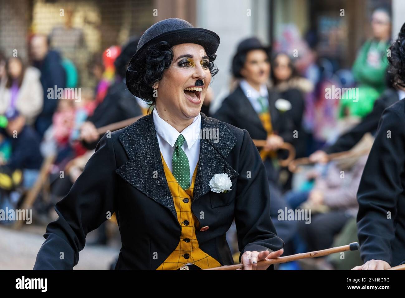 Palamos, Spain - february 19, 2023, Traditional carnival parade in a ...