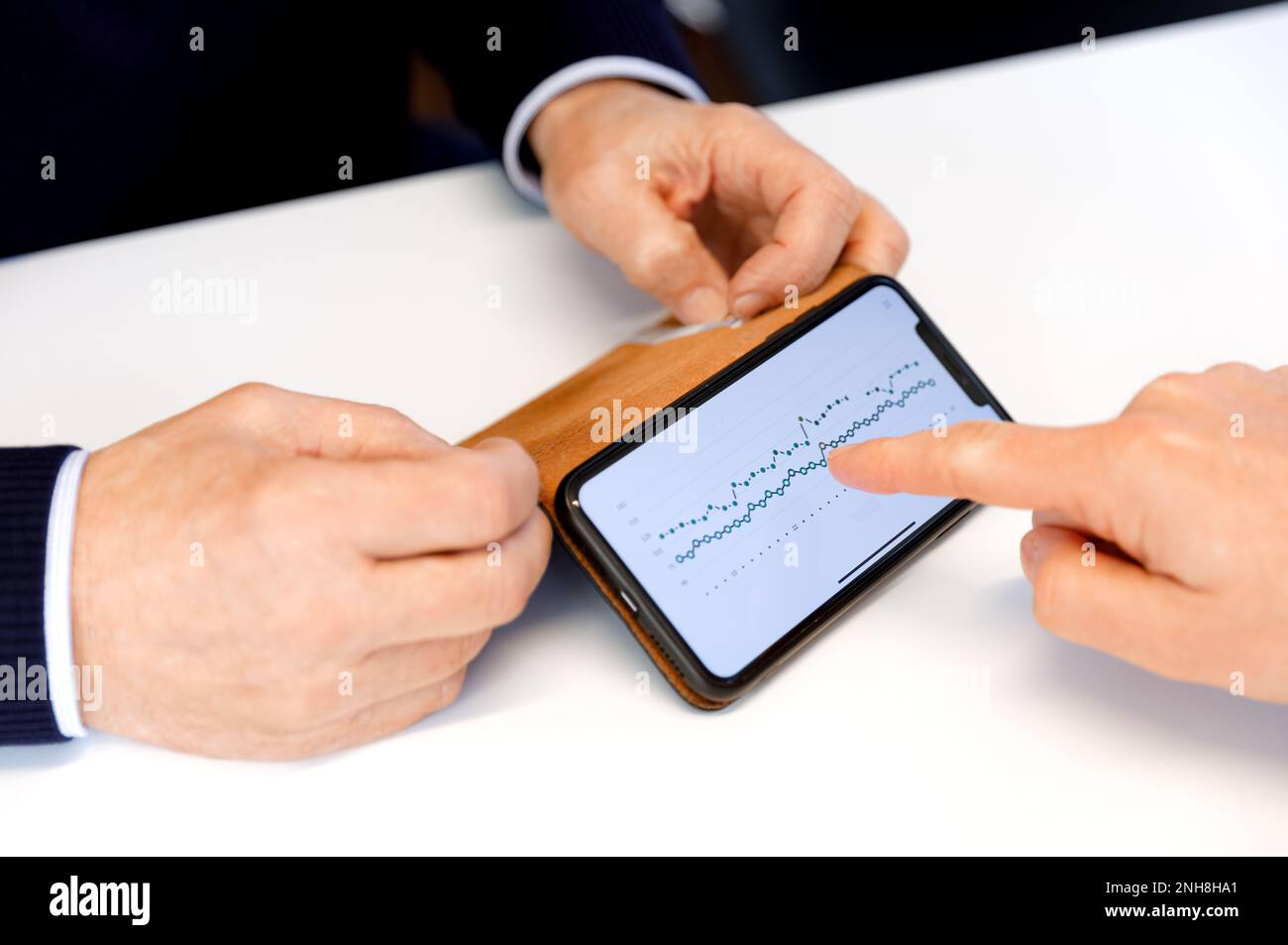 Anatomical model of the human heart in doctor's hands. Cardiological ...