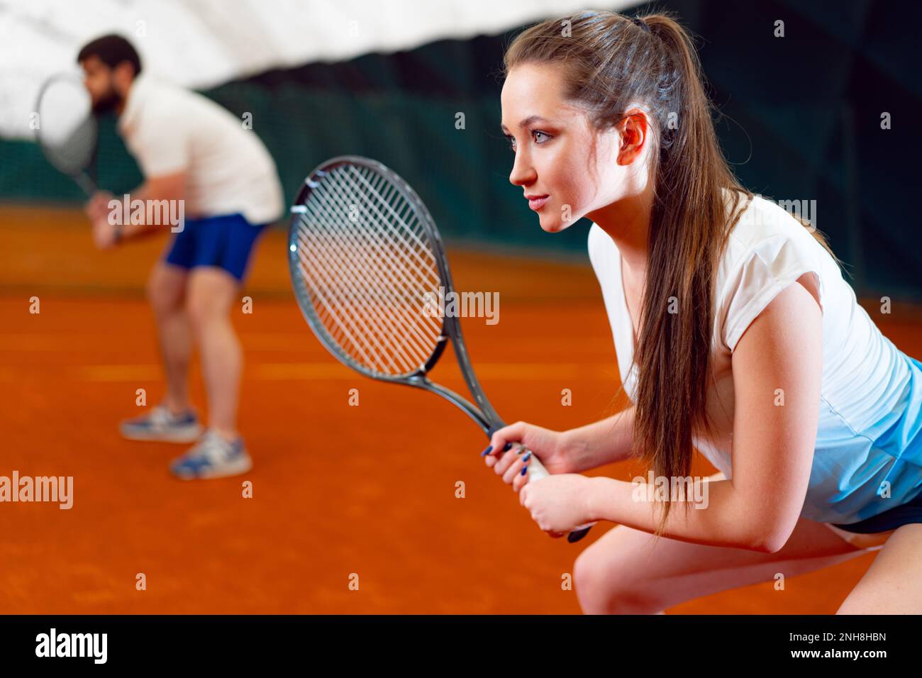 Action doubles female tennis player professional tennis player hi-res ...