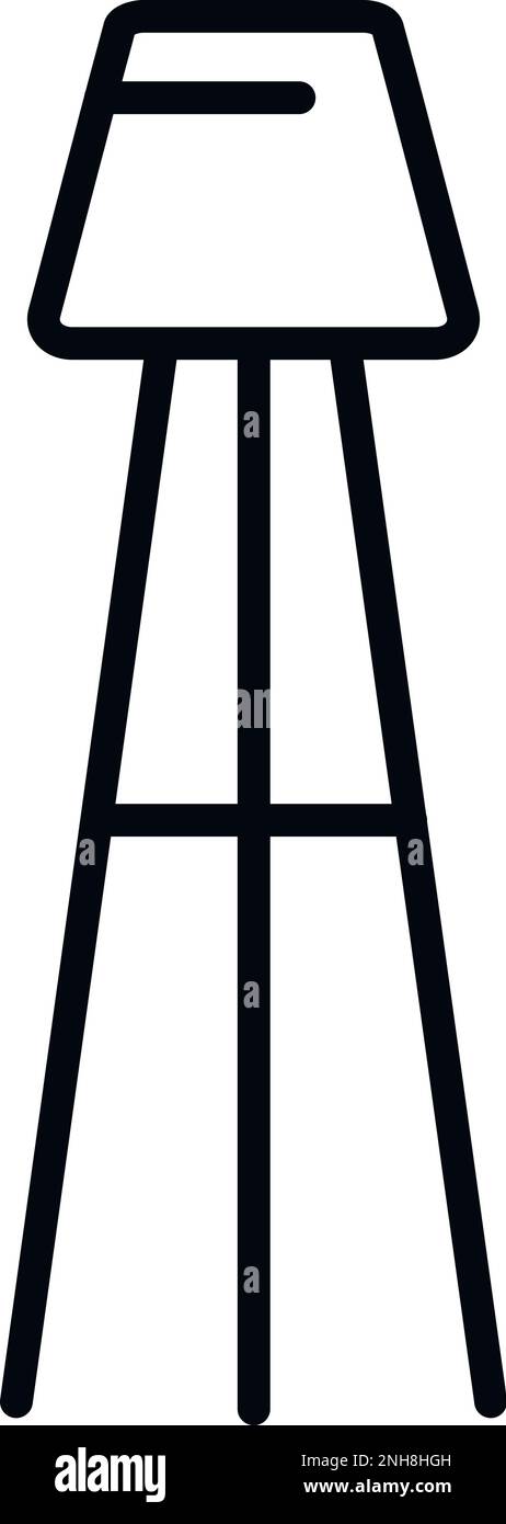 Bar chair icon outline vector. Interior furniture. Travel design Stock ...