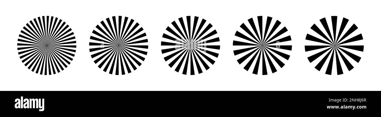 Circle line. Sunshine light ray. Black beam isolated on white ...