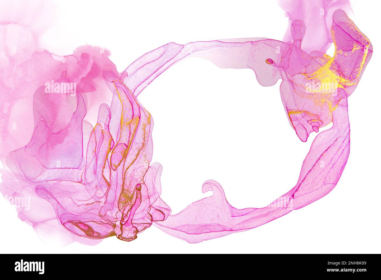 Alcohol ink pink abstract art background. Watercolor texture for design ...