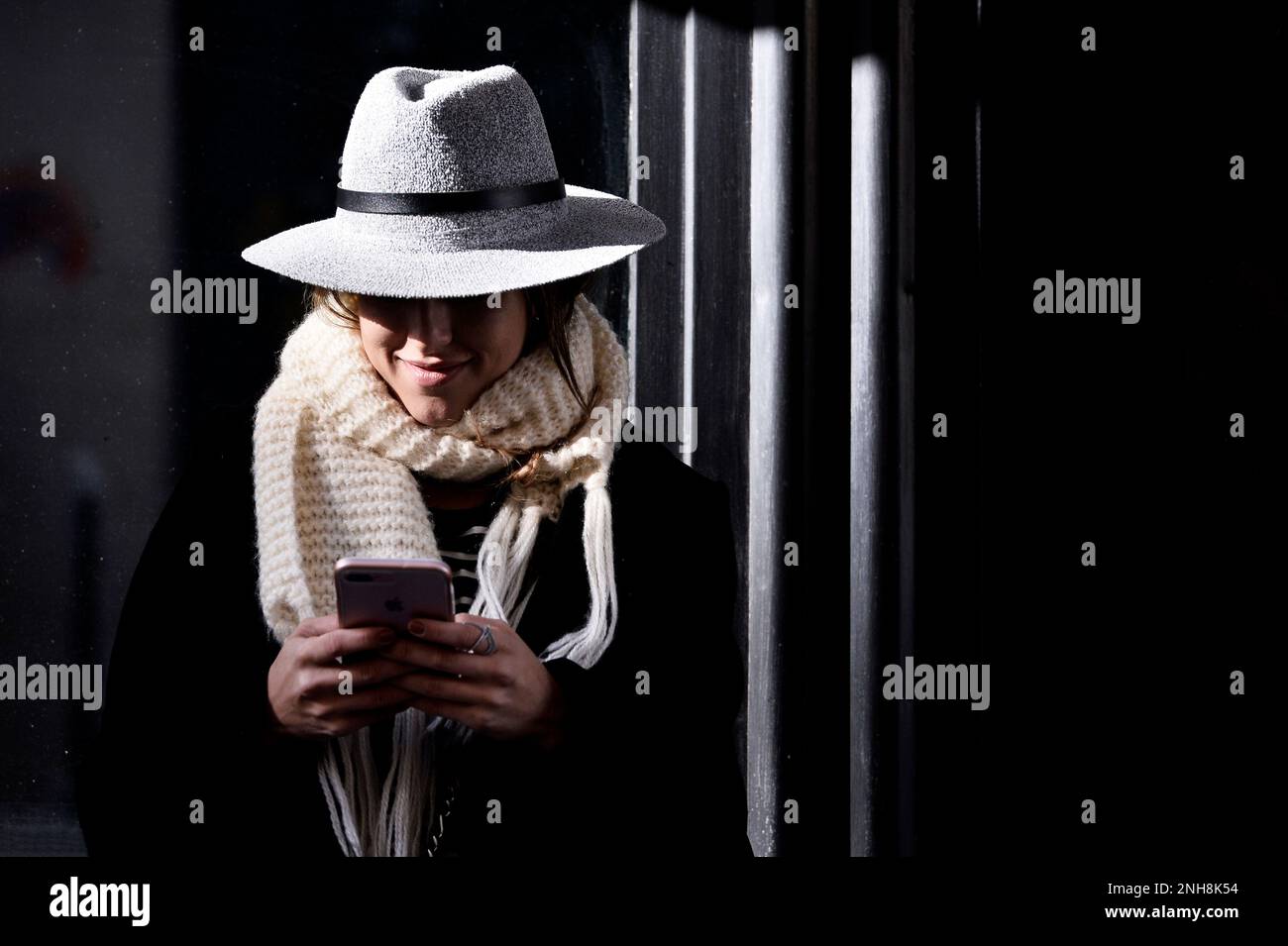 Guest with a phone at PFW - Street Style at Paris Fashion Week - Paris ...