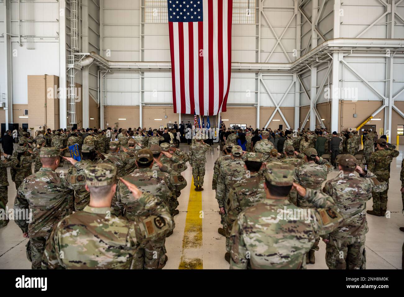The Travis Honor Guard presents the colors during the 60th Air Mobility ...
