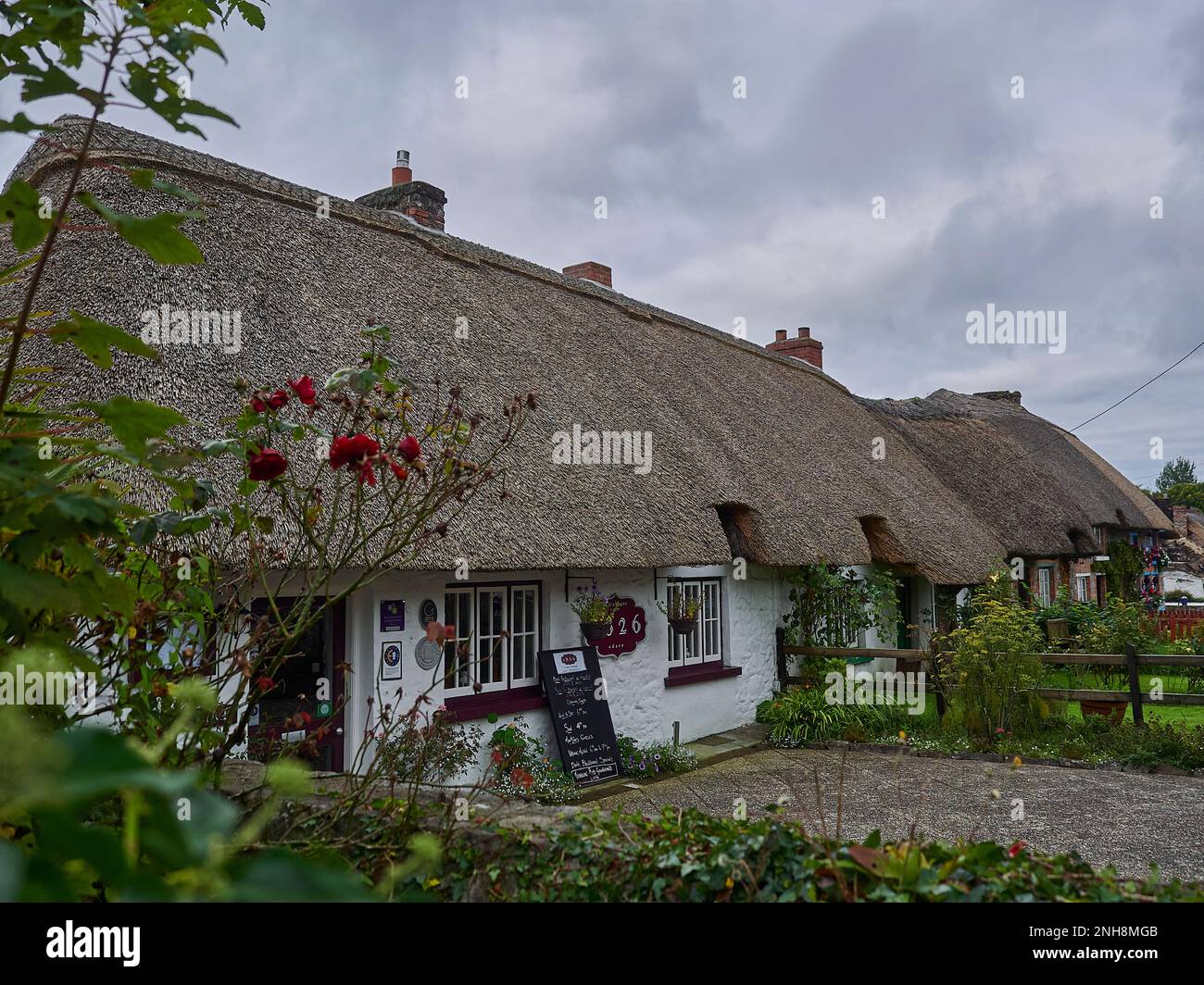 Limerick, Ireland - 09 19 2015: traditional and historic Adare cottages ...