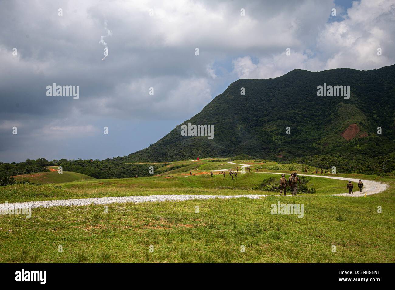 U.S. Marines with 3d Battalion, 2d Marines prepare to conduct squad ...