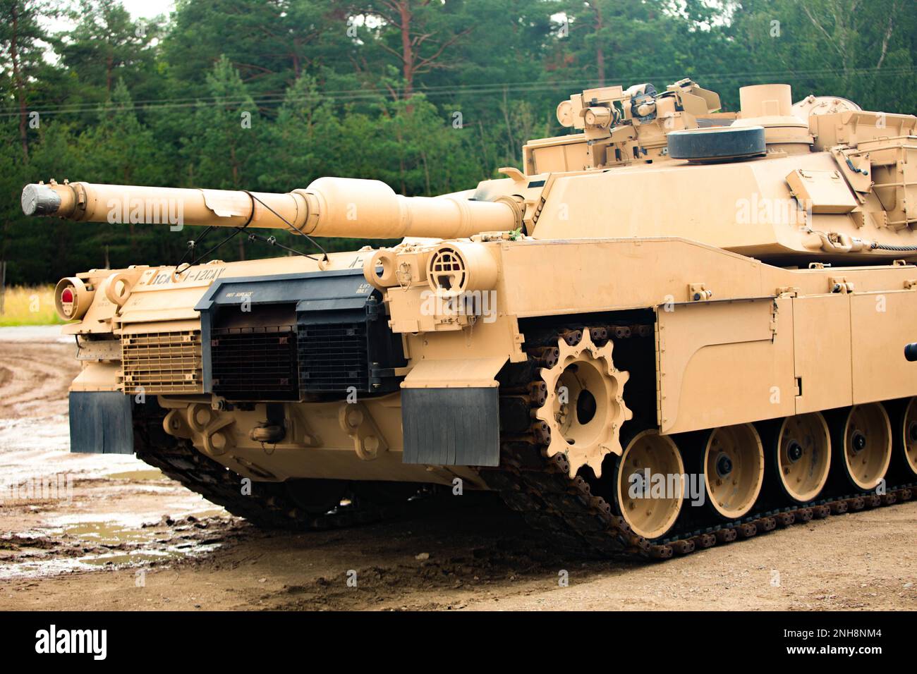U.S. Army soldier assigned to the 3rd Armored Brigade Combat Team, 1st Cavalry Division ...