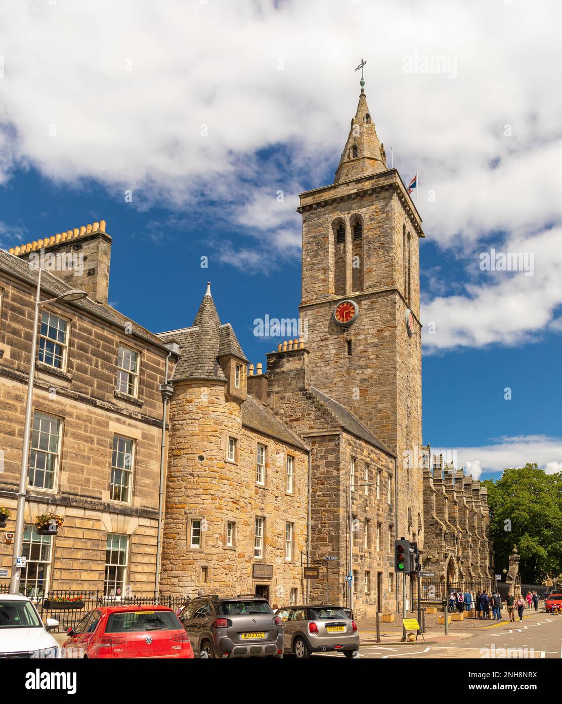 ST ANDREWS, SCOTLAND, EUROPE - Clock Tower, St Salvator's Chapel, St ...