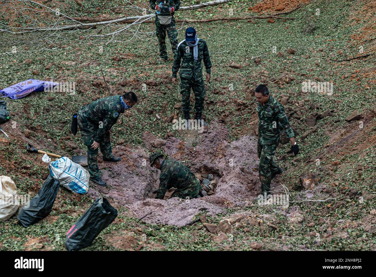 Work of explosives technicians hi-res stock photography and images - Alamy