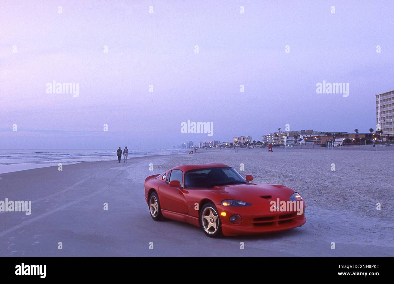 1993 Dodge Viper GTS on the beach at Daytona Florida USA Stock Photo ...