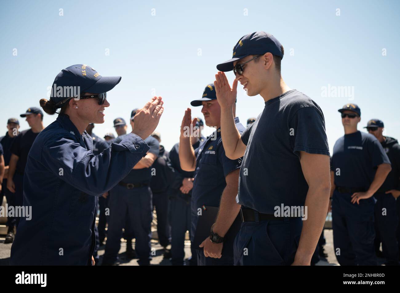 U.S. Coast Guard Cdr. Brooke Millard, commanding officer of USCGC Bear ...