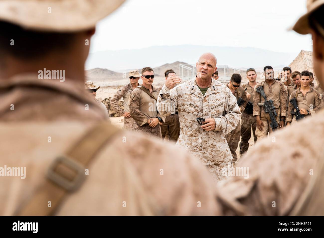 U.S. Marine Corps Lt. Gen. David G. Bellon, commander of Marine Forces ...