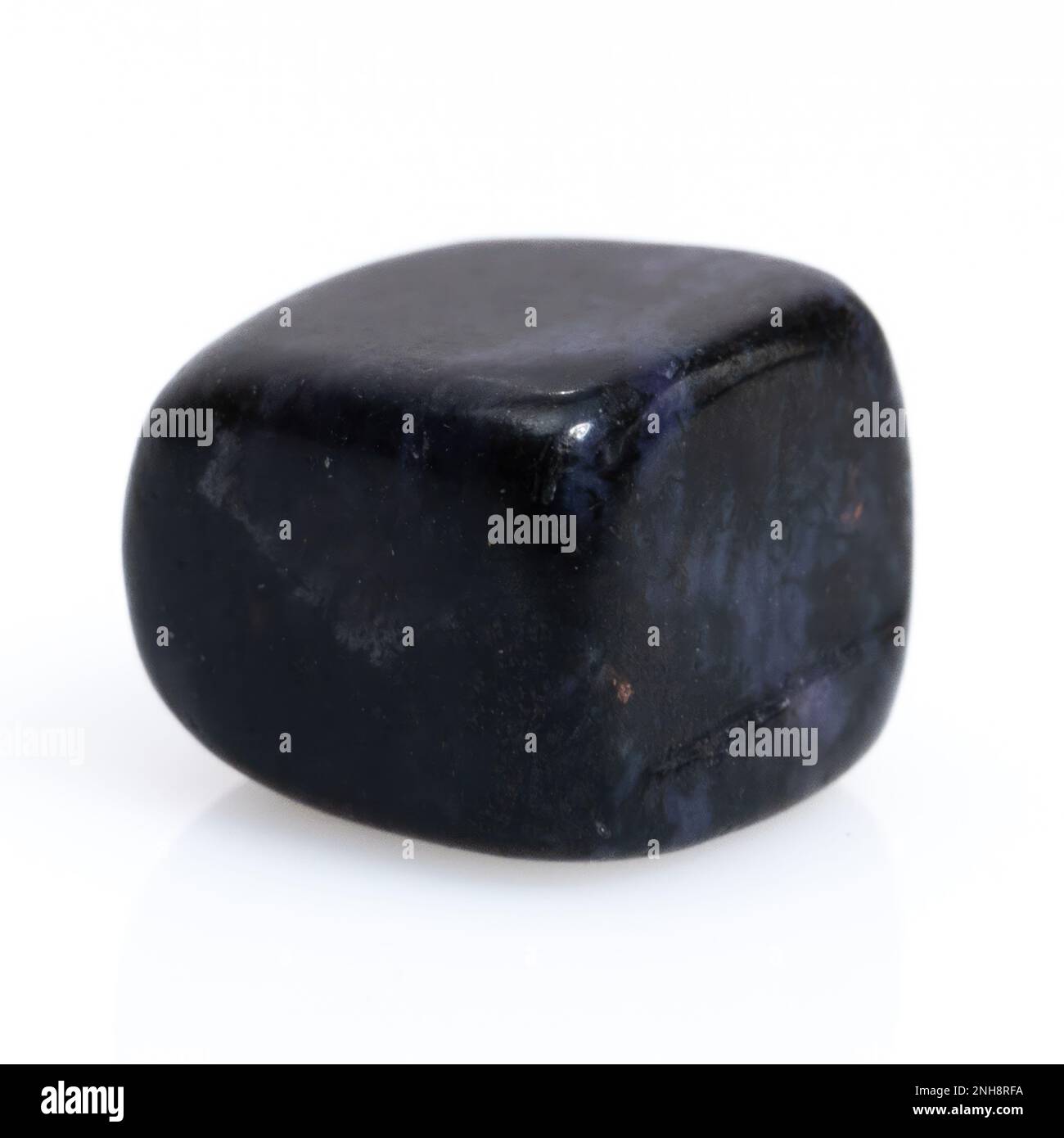 Natural gem purple charoite isolated on white background Stock Photo ...
