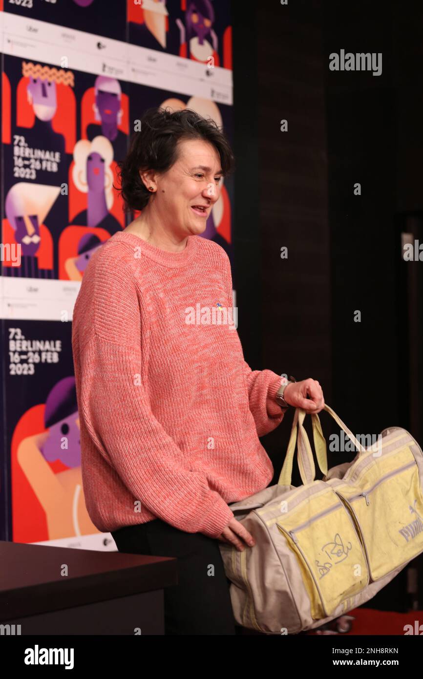 Berlin, Germany. 19th February 2023. Press conference Moderator Barbara ...