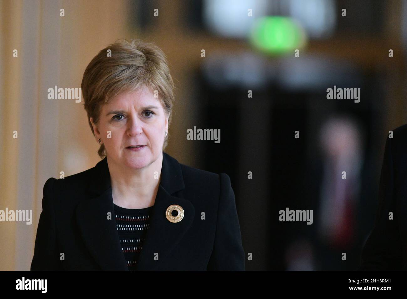 Edinburgh Scotland, UK 21 February 2023 First Minister Nicola Sturgeon ...