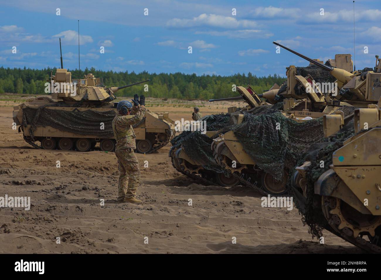 U.S. Army Sgt. 1st Class Daniel Fortune, a platoon sergeant assigned to ...