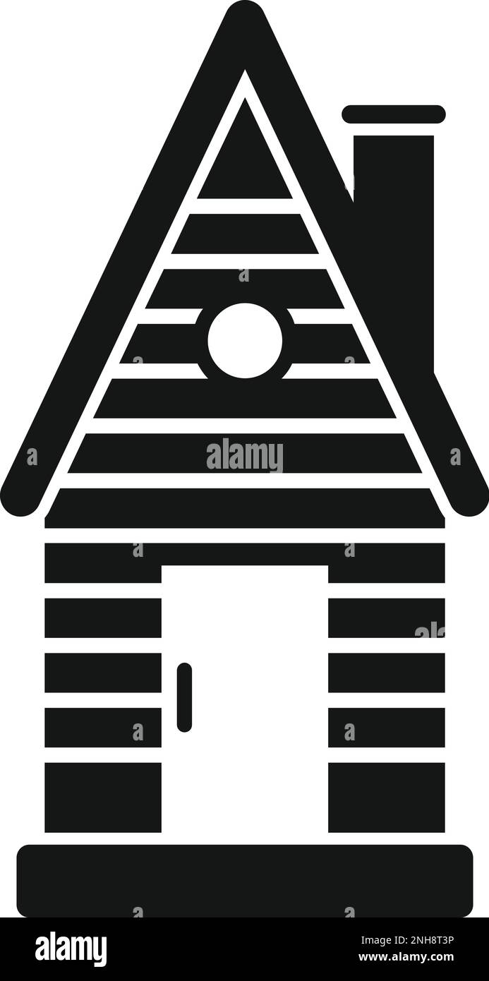 Creepy house icon simple vector. Scary building. Halloween horror Stock ...