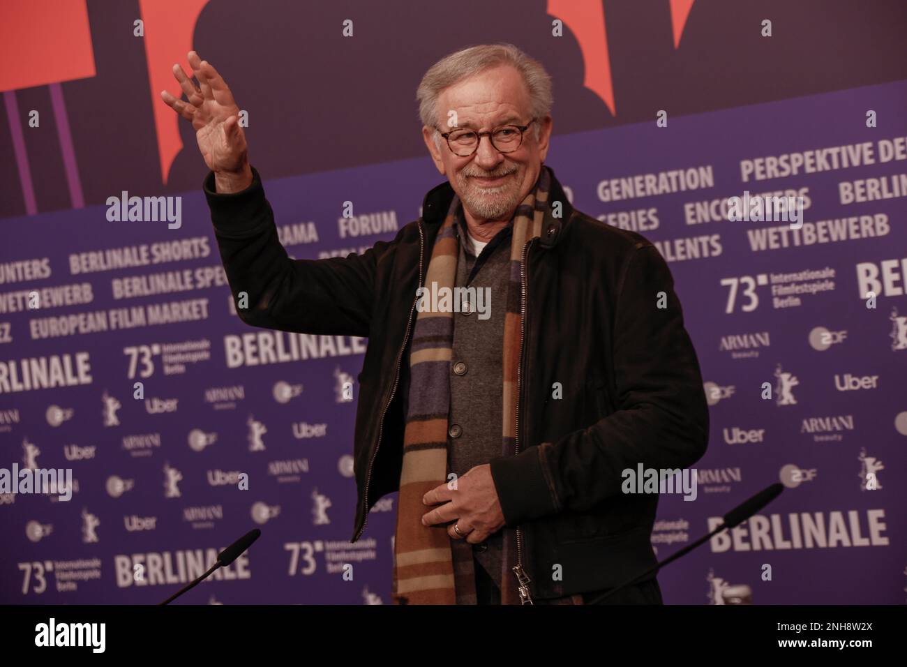 Director Steven Spielberg at the press conference for his honorary ...
