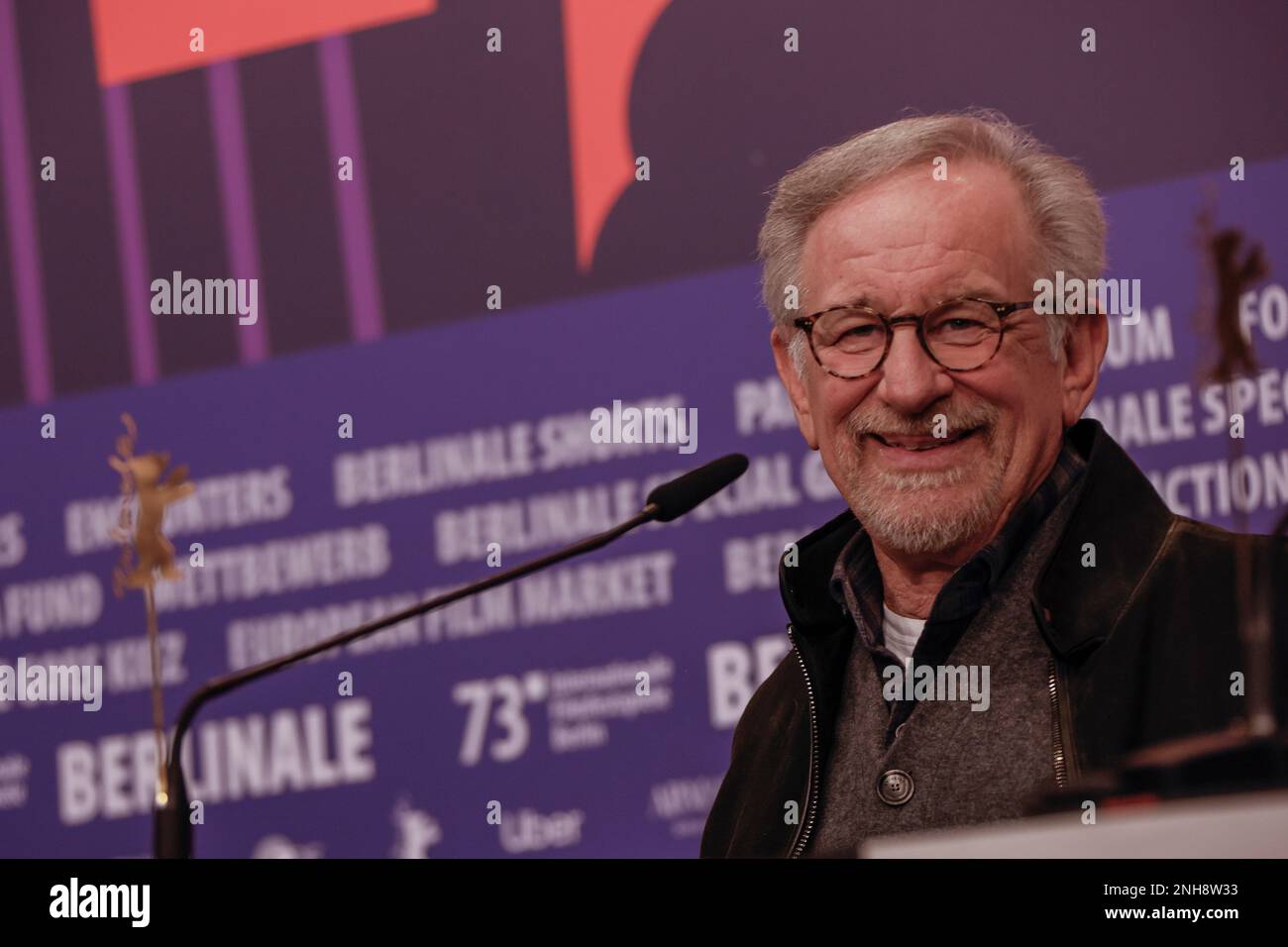 Director Steven Spielberg at the press conference for his honorary ...