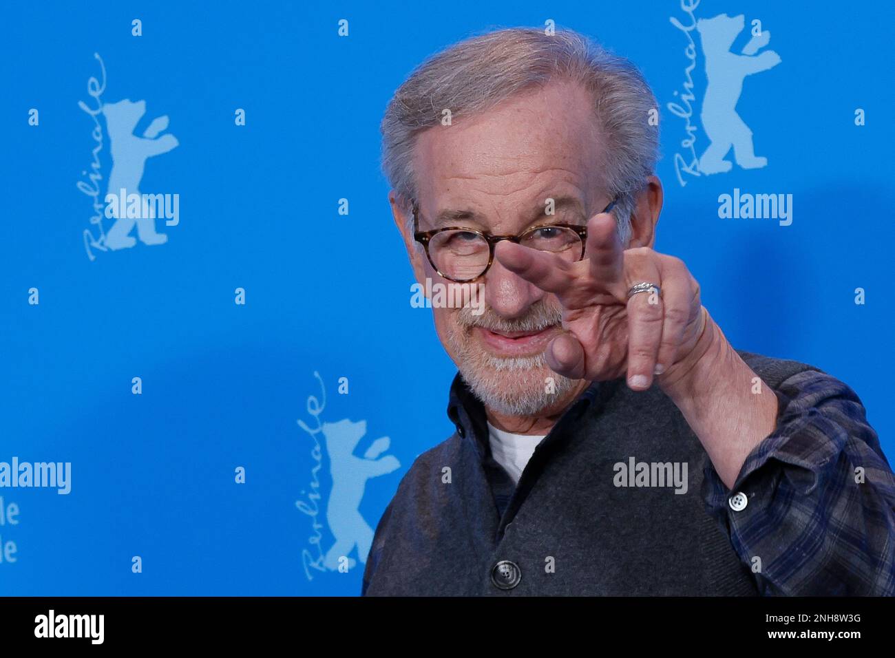 Director Steven Spielberg poses for photographers at the photo call for ...